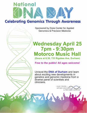 National DNA Day at Motorco - Triangle on the Cheap