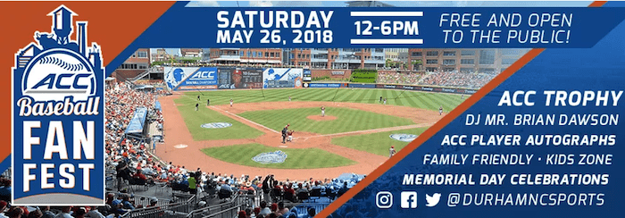 ACC Baseball FanFest May 26 - Triangle on the Cheap
