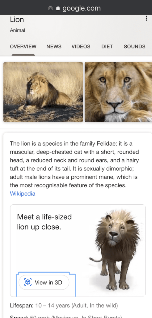 Entertain bored kids by bringing live 3D animals into your house, sort ...