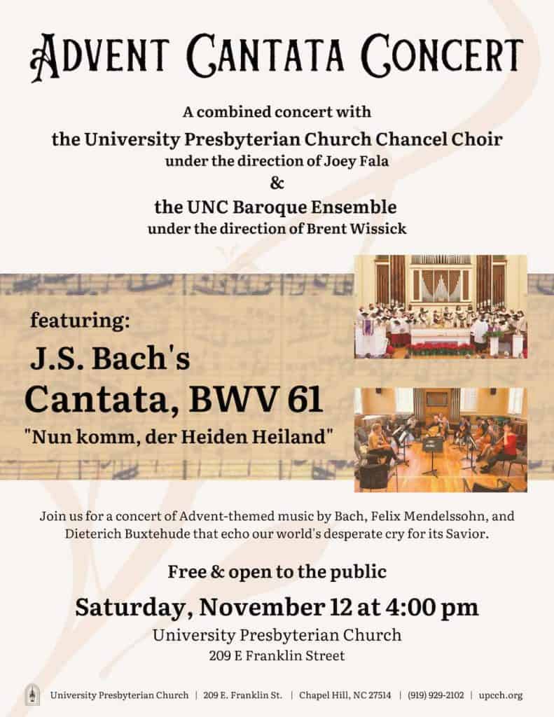 Advent Cantata Concert with University Presbyterian Church Chancel ...