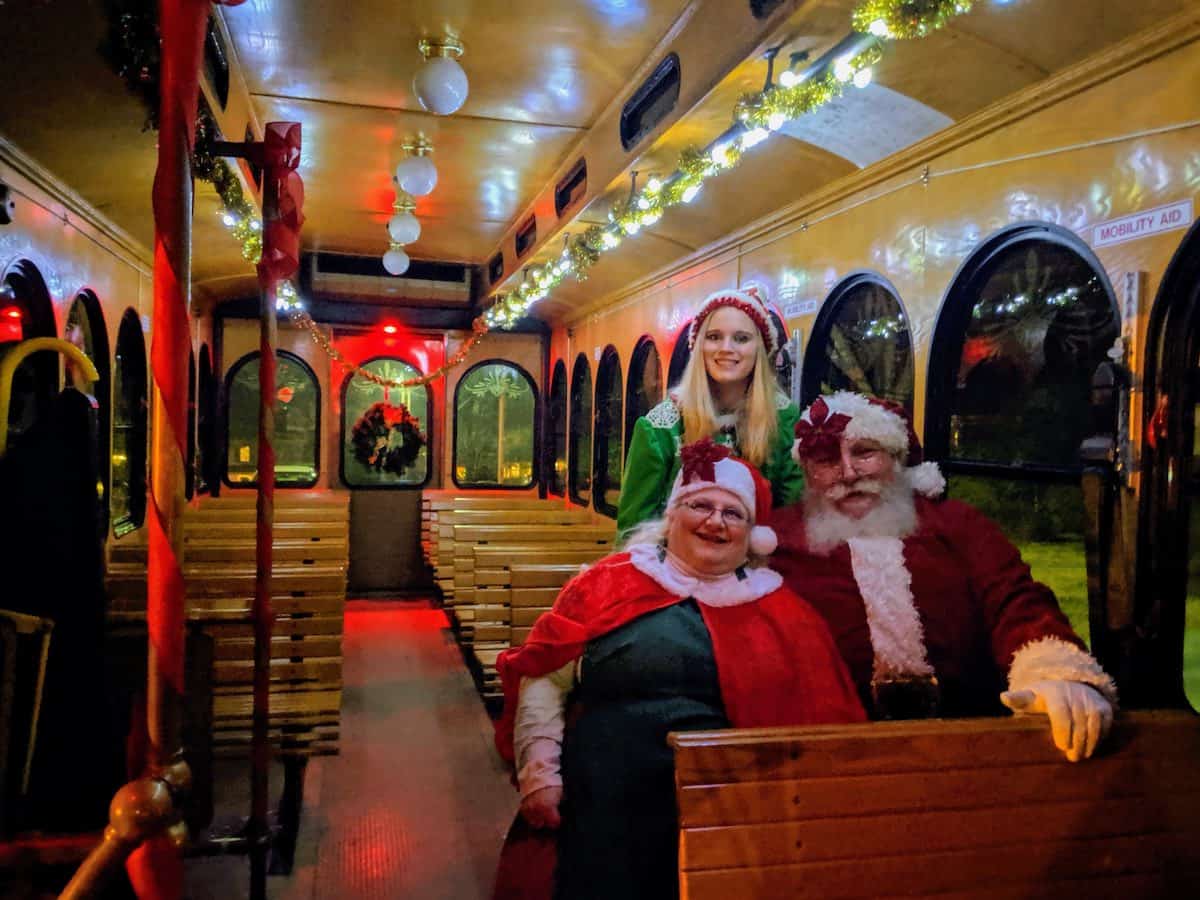 Santa's Trolley at Mordecai Historic Park Dec 12-14 - Triangle on the Cheap