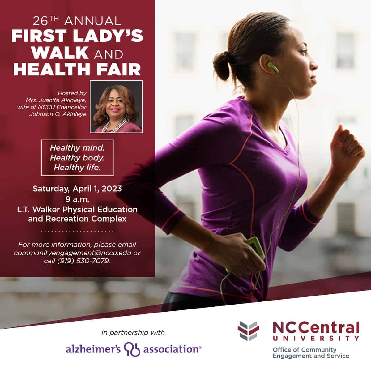 26th Annual First Lady's Walk and Health Fair at NCCU - Triangle on the ...