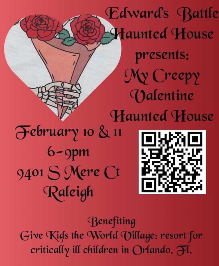 My Creepy Valentine Haunted House - 2 nights only - Triangle on the Cheap