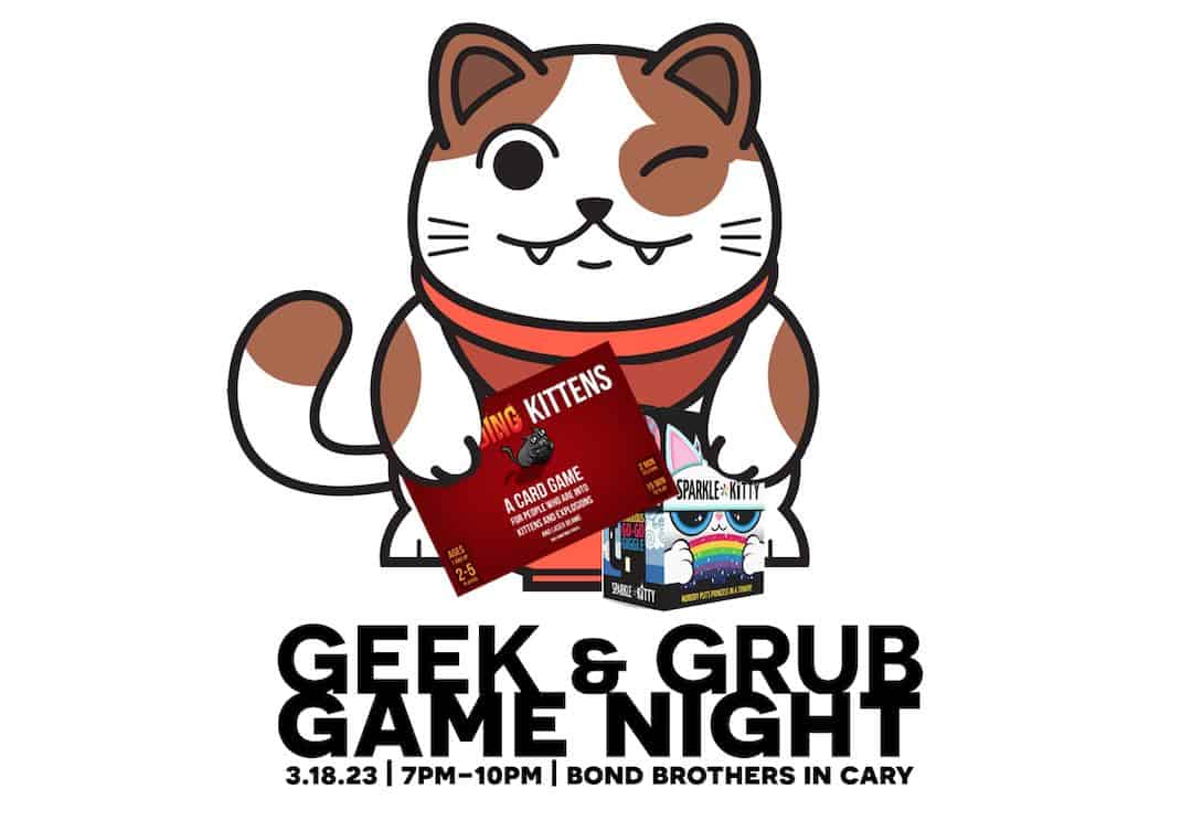 Geek & Grub Game Night & Gaming Convention Launch Party March 18 ...