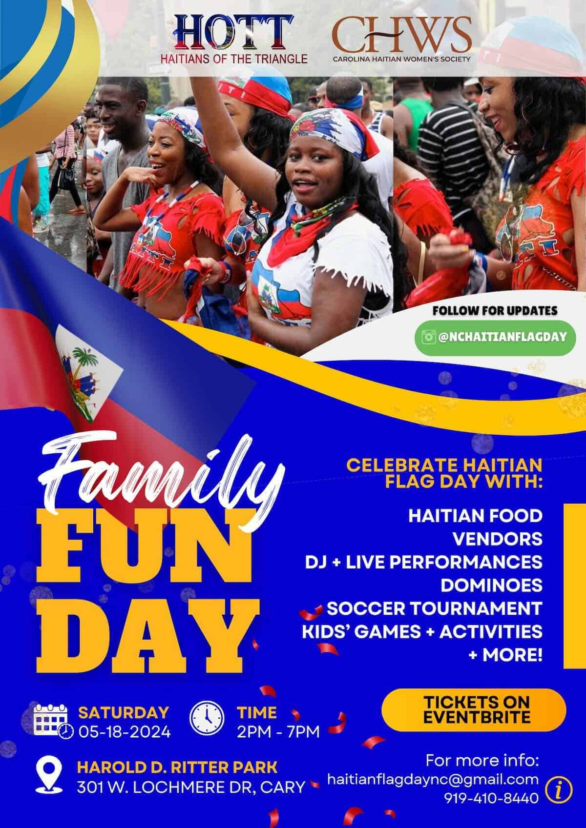 Haitian Flag Day Family Fun Day Celebration May 18 - Triangle on the Cheap