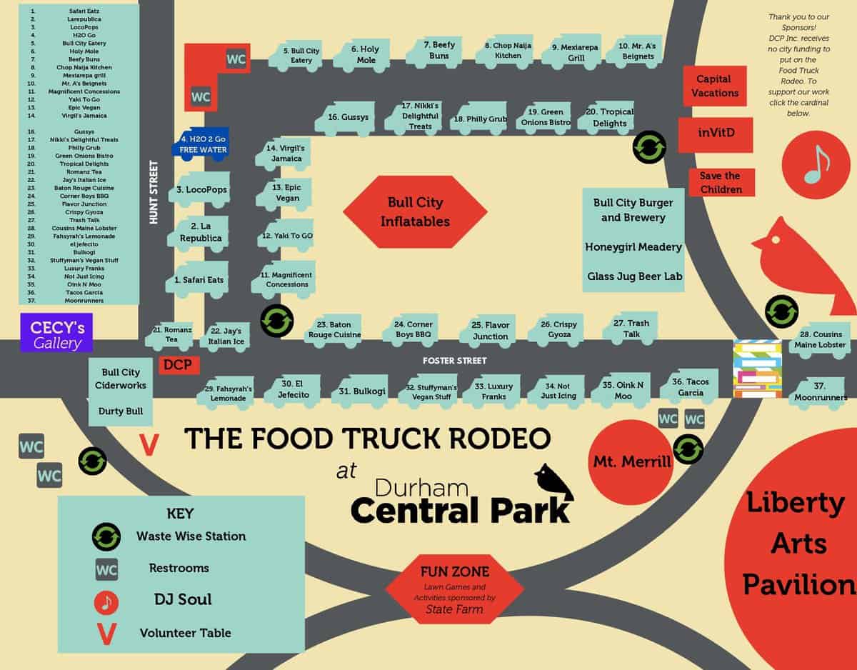 Durham Central Park Food Truck Rodeo June 11 - Triangle on the Cheap