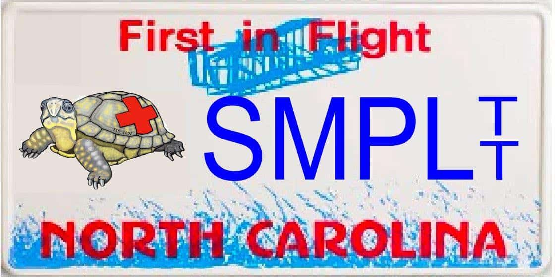 Free Turtle Rescue Team License Plate - Triangle on the Cheap