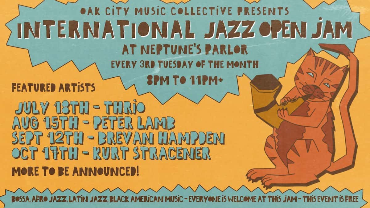 International Jazz Open Jam at Neptune's Parlour - Triangle on the Cheap