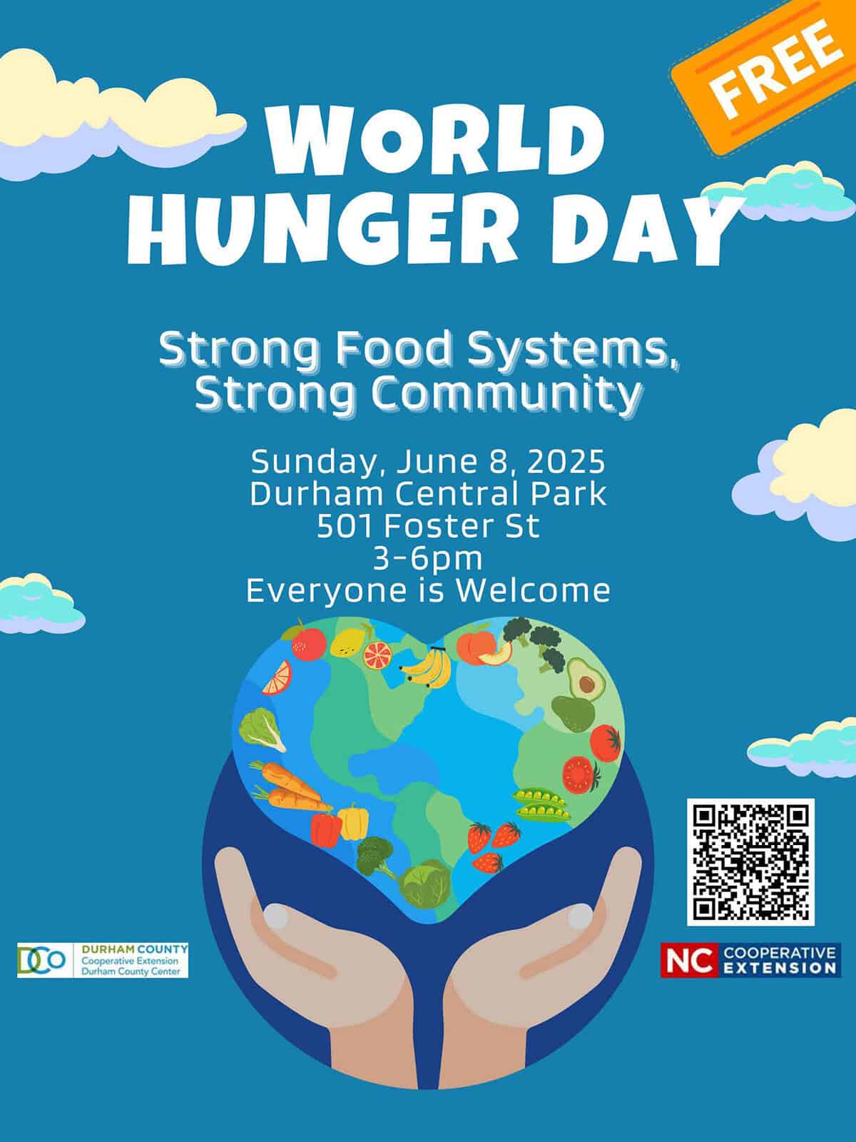 World Hunger Day in Durham - awareness event with free food, kids ...