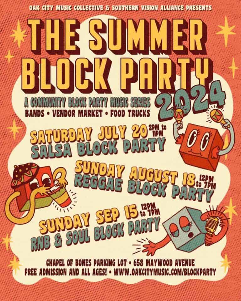 R&B and Soul Block Party in Raleigh Sept 15 - Triangle on the Cheap