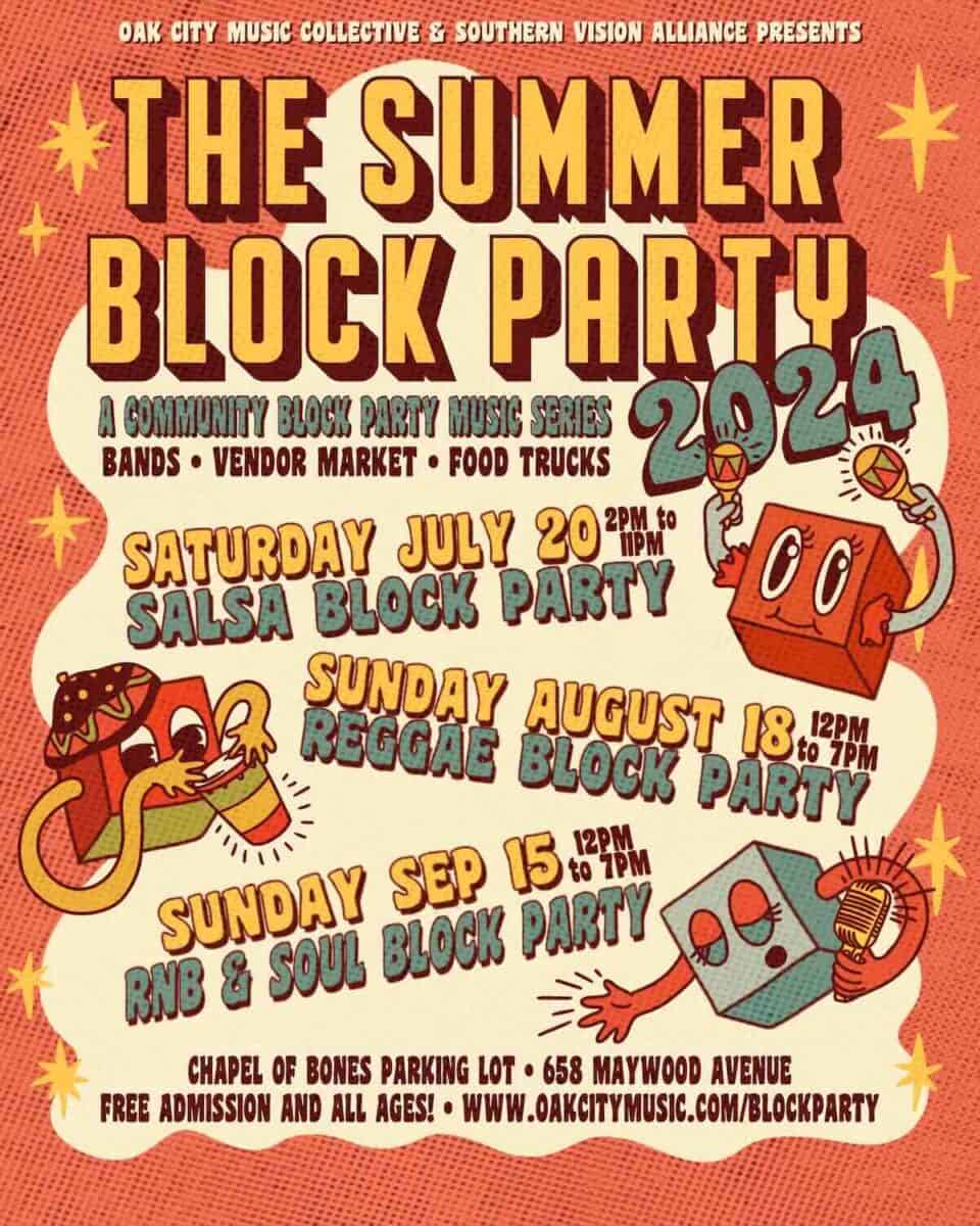 R&B and Soul Block Party in Raleigh Sept 15 - Triangle on the Cheap
