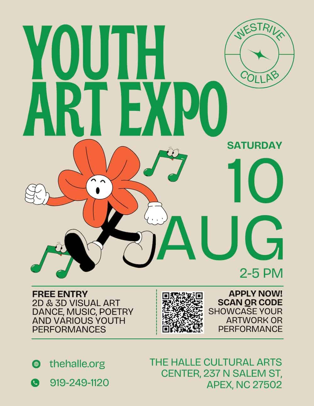 Apex Youth Arts Expo Aug 10 - Triangle on the Cheap