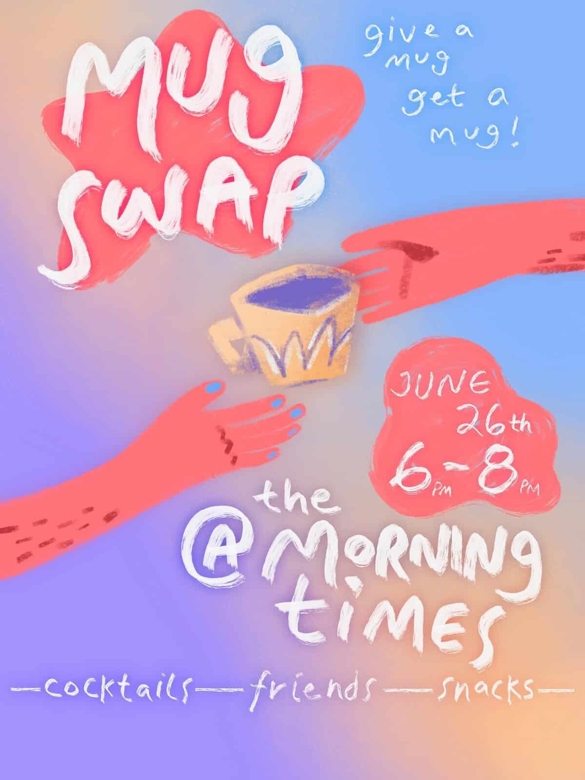 Mug Swap at Morning Times June 26 - Triangle on the Cheap