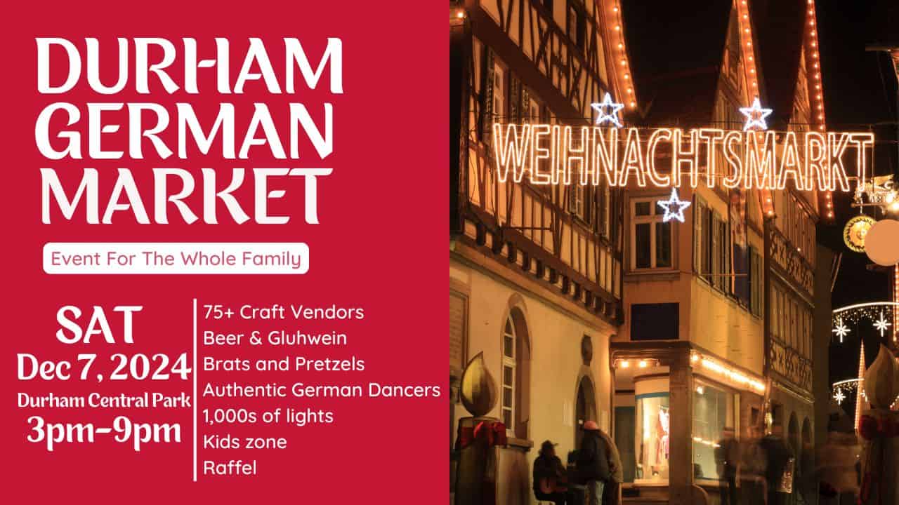 Durham German Market at Durham Central Park Dec. 7 - Triangle on the Cheap