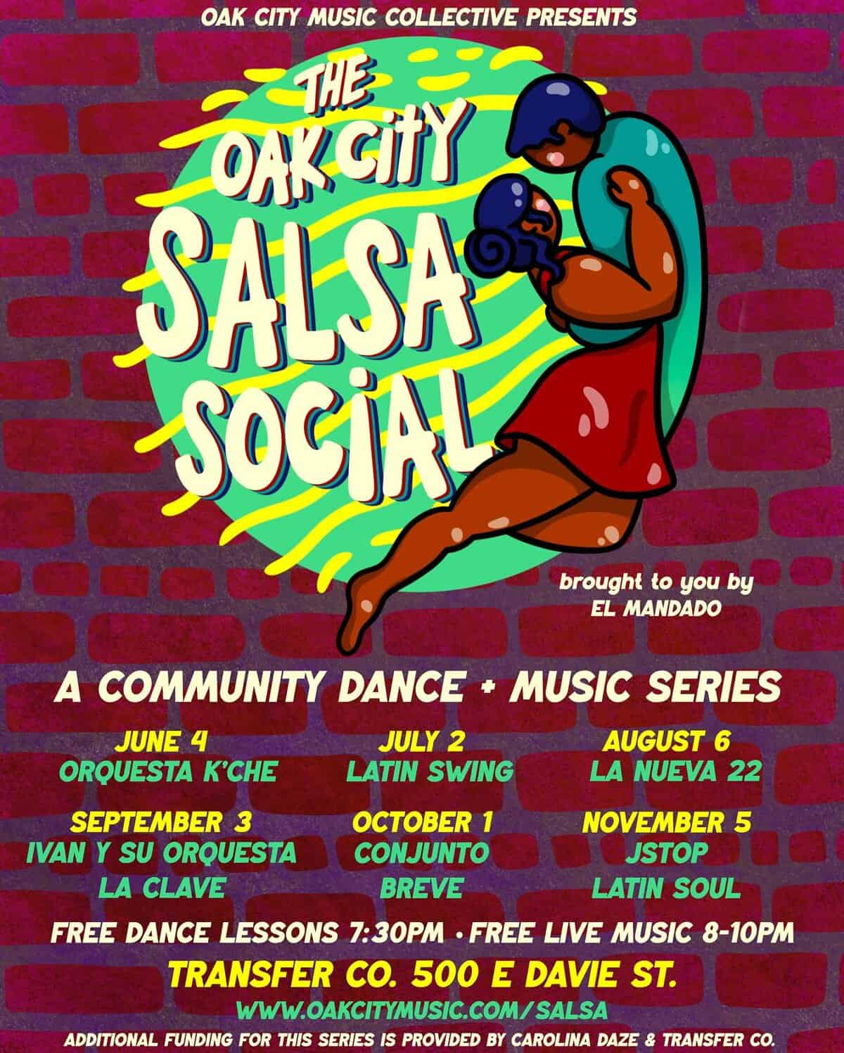 The Oak City Salsa Social Nov. 5! FREE Live Band Music and Dance Series ...