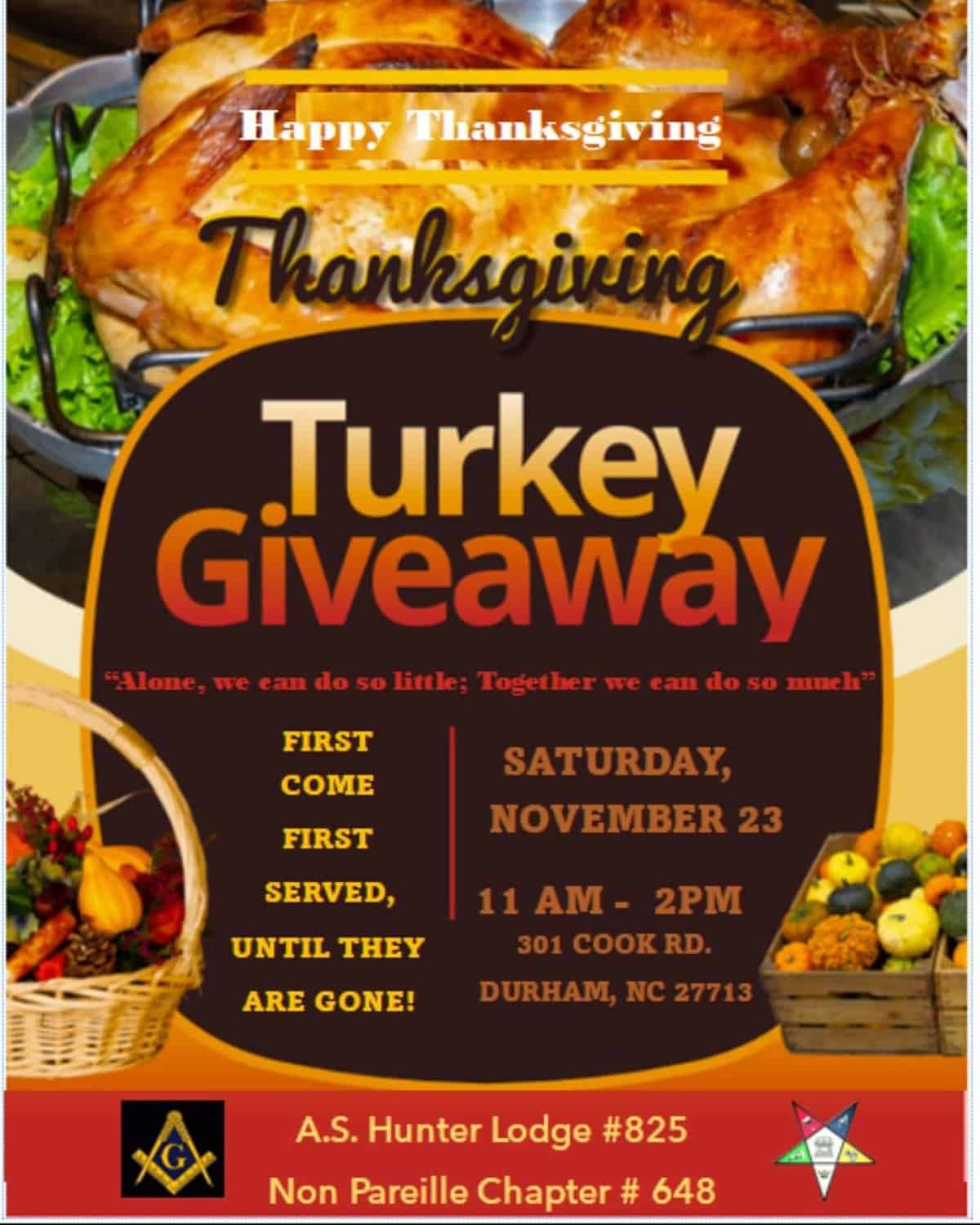 Thanksgiving food giveaways: FREE turkeys and groceries for families in ...