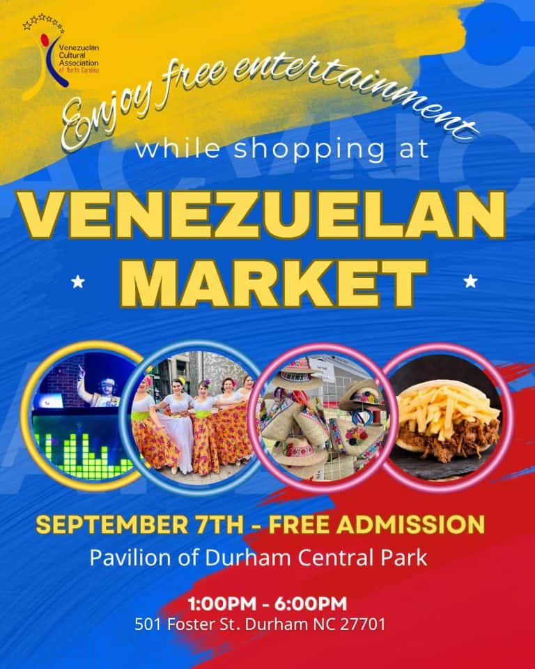 Venezuelan Market at Durham Central Park Sept. 7 - Triangle on the Cheap