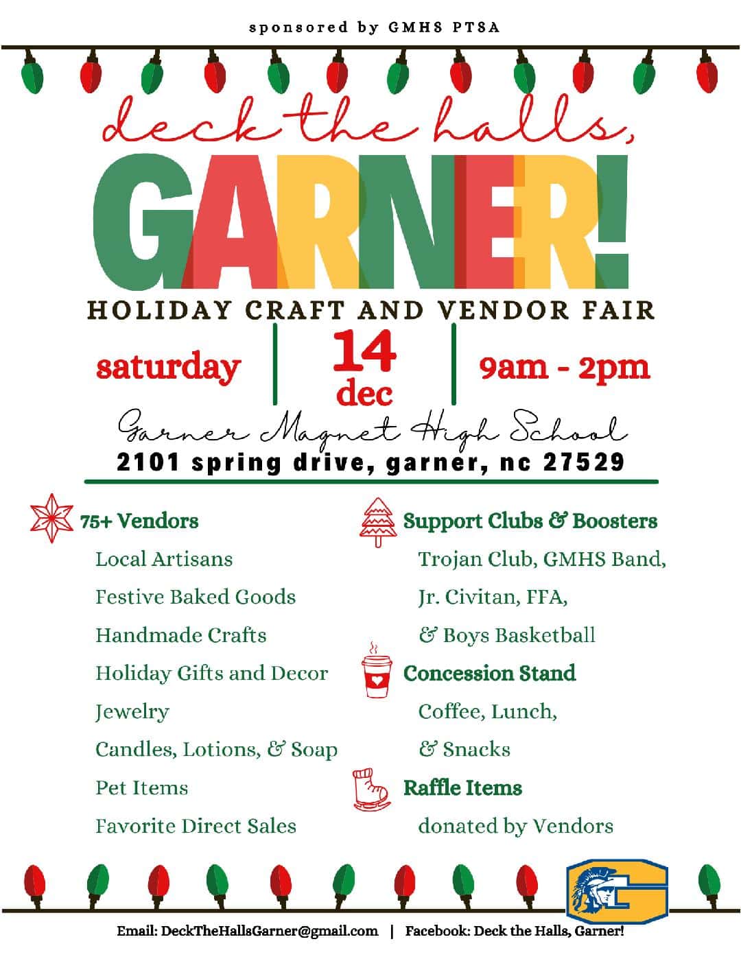 Deck the Halls - Garner Vendor Craft Fair - Triangle on the Cheap