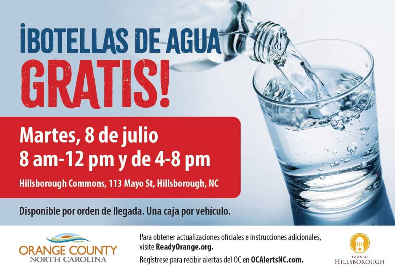 Free bottled water being distributed in Hillsborough July 8 - Triangle ...