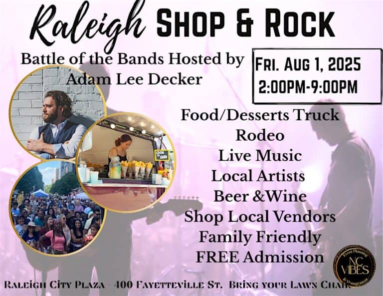 Raleigh Shop and Rock: Battle of the Bands, food trucks, more, at City ...
