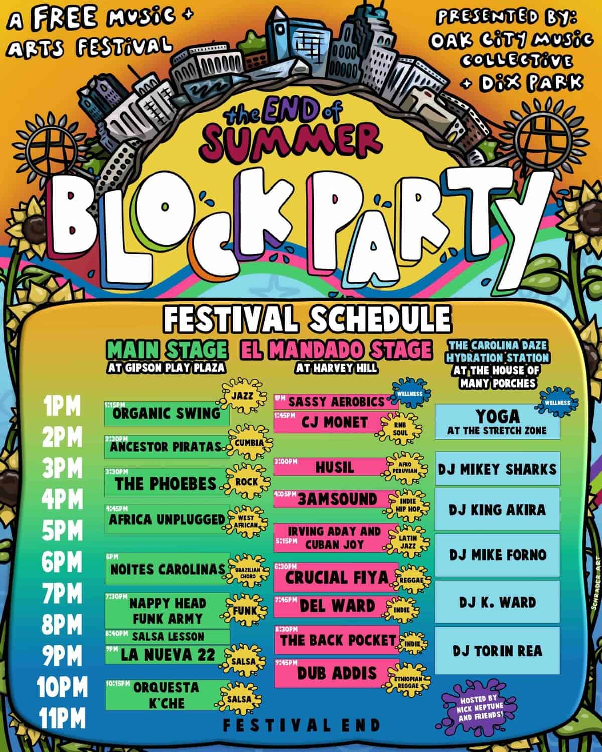End of Summer Block Party at Gipson Play Plaza: Free music and arts ...