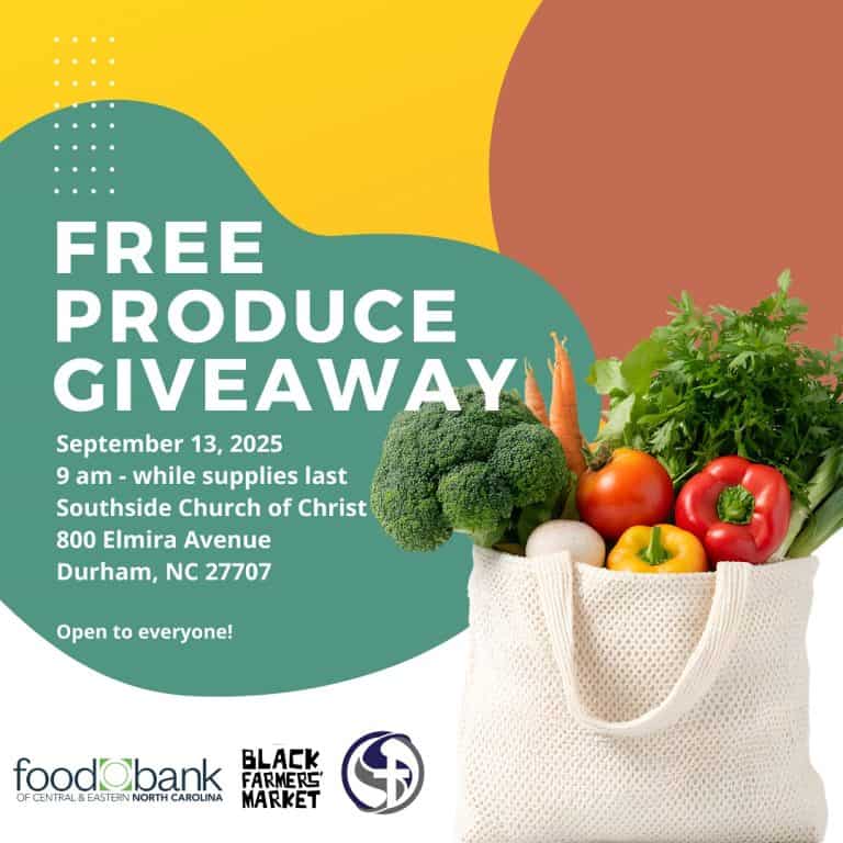 Free Produce Giveaway in Durham Sept. 13 - Triangle on the Cheap
