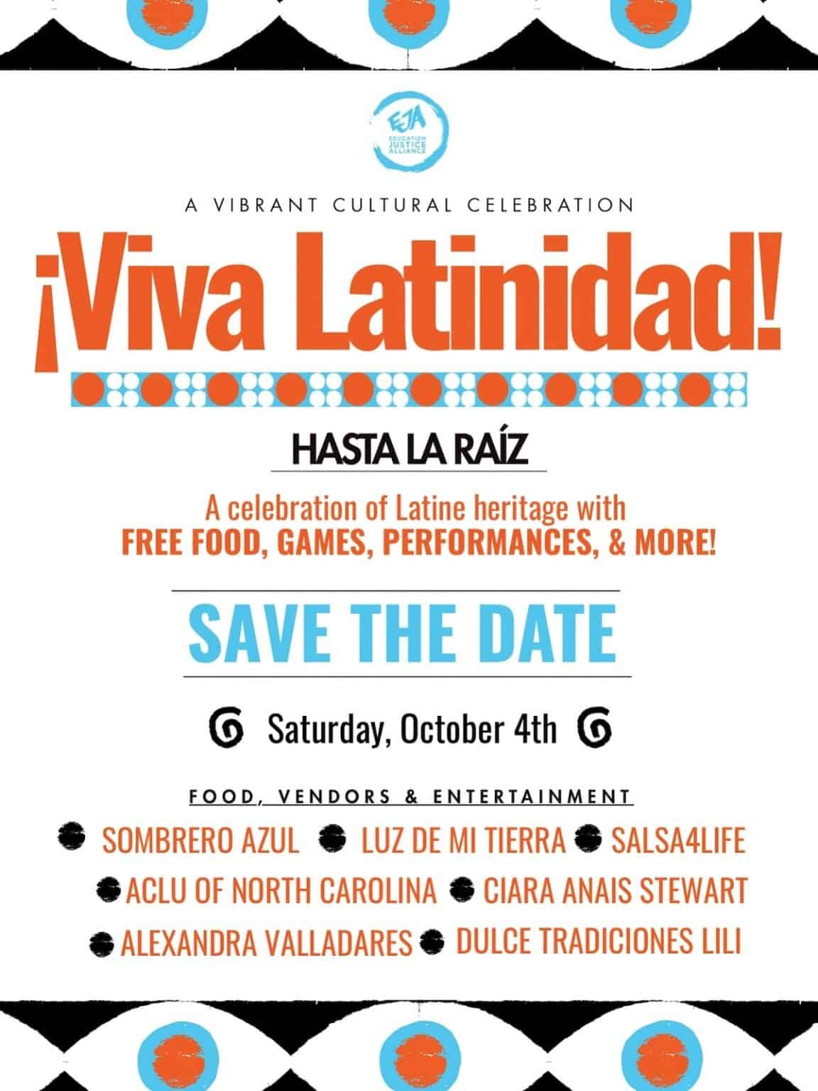 ¡Viva Latinidad! : Hasta la Raíz on Oct. 4 at Southeast Raleigh YMCA ...
