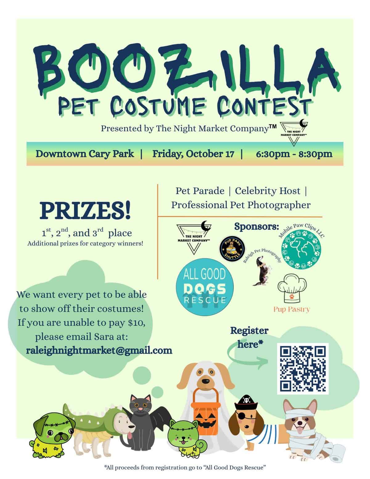 Cary Night Market at Downtown Cary Park Oct. 17, including Pet Costume ...