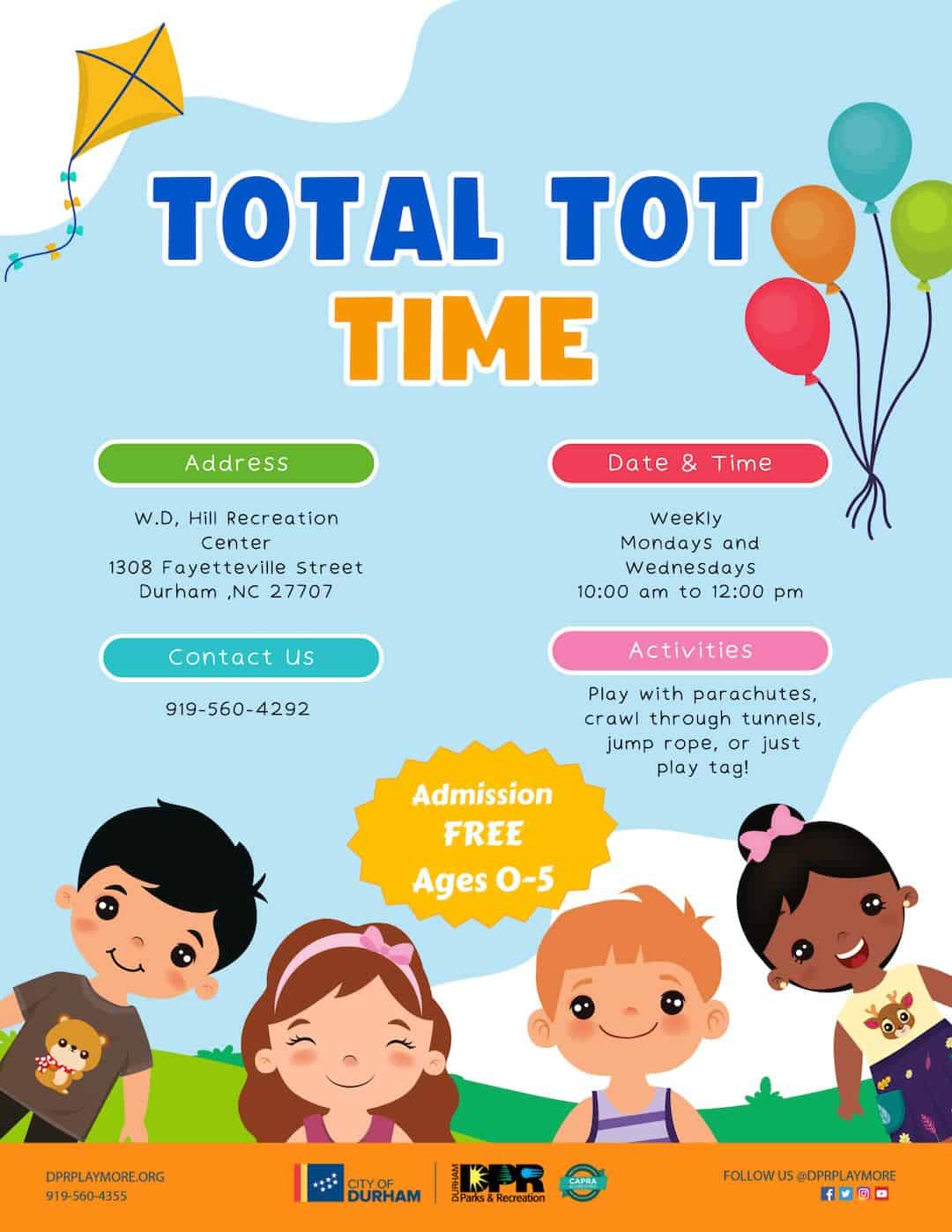 Total Tot Time: free play program in Durham for kids up to age 5 and ...