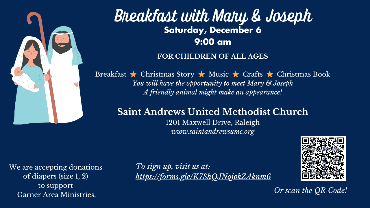 Breakfast with Mary & Joseph at Saint Andrews United Methodist Church ...