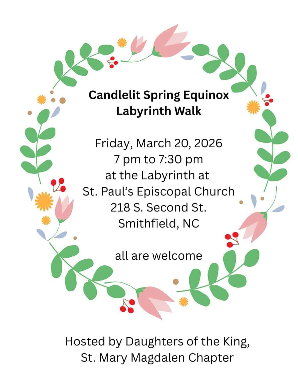 Candlelit Spring Equinox Labyrinth Walk at St. Paul's Episcopal Church ...