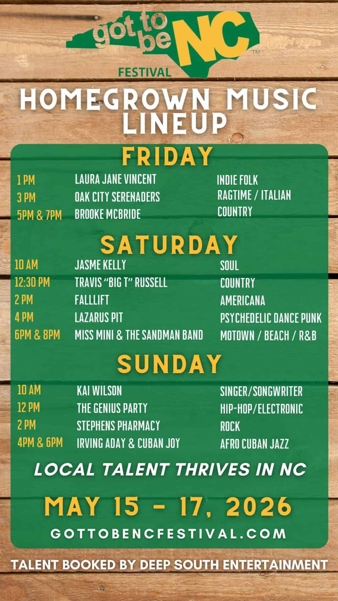 Got to be NC Festival - Triangle on the Cheap