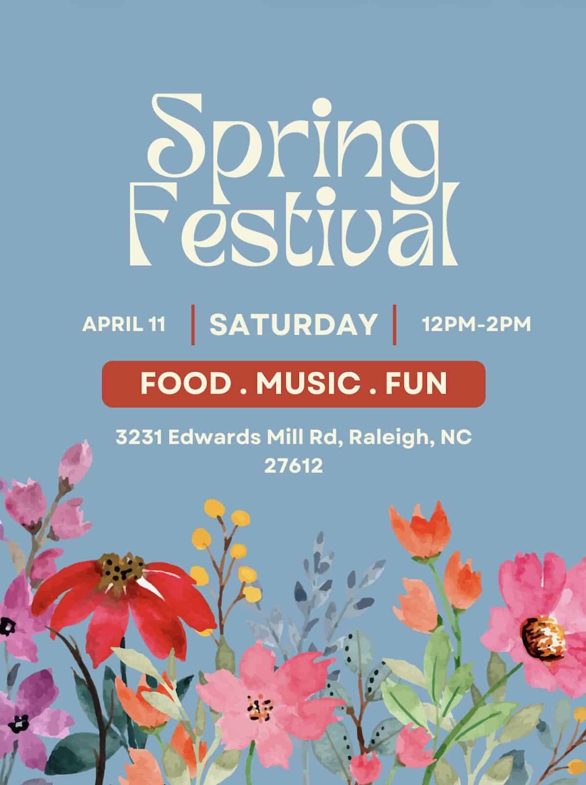 Spring Festival at Olde Raleigh Village April 11: free flower bouquet ...
