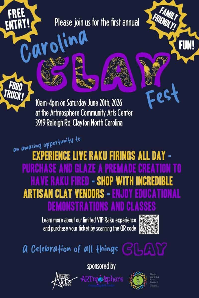 Carolina ClayFest at Artmosphere in Clayton June 20 - Triangle on the Cheap