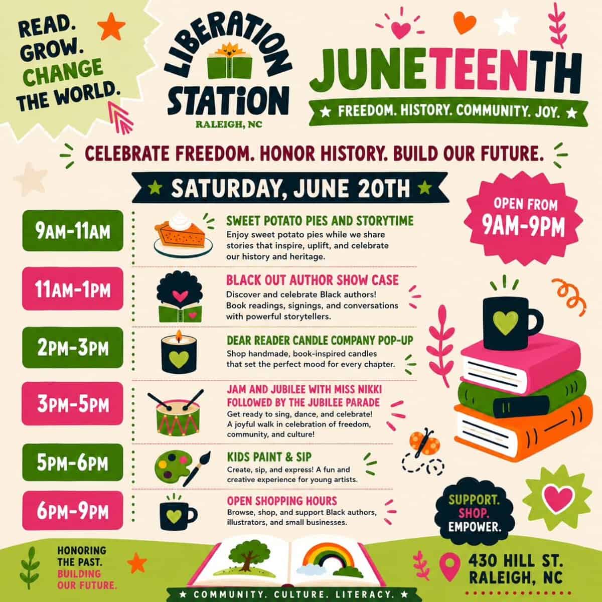 All-day Juneteenth Celebration at Liberation Station Bookstore on June ...