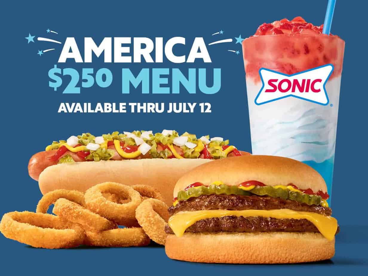 Sonic celebrates America’s 250th with $2.50 value menu for limited time ...